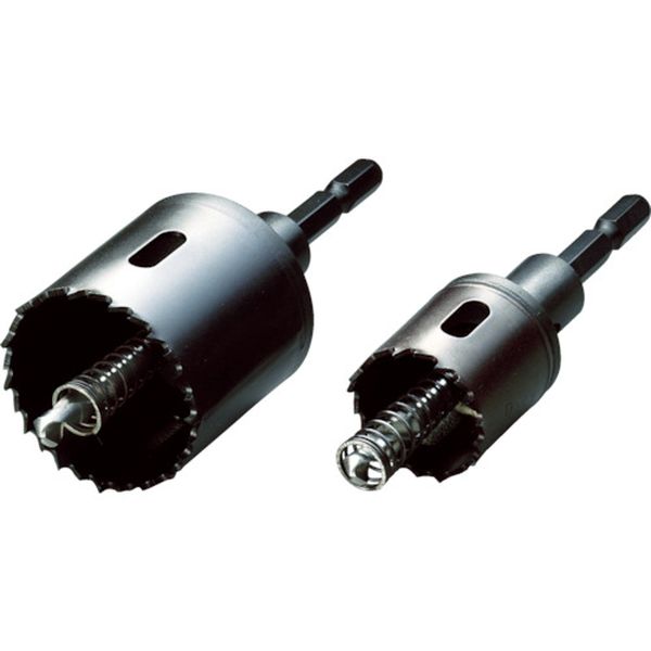 ・コンビ軸搭載により六角軸(対辺6.35mm)とチャック式(10mm)の両方に使用可能です。・ツバなし貫通タイプです。(φ17〜65)・有効長の長さが最長クラスです。・被削材:鉄板(3.2mmまで)、金属サイディング、ブリキ、アルミ木材、塩...