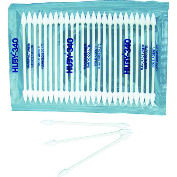 ・優れた吸収性で、かつコットンが膨潤しません。・残留溶解物質が少量です。・シリコーンフリーのパッケージです。・ヘッド部分を独自の技術で尖らせており、軸は太くしっかりしているので使いやすく、尖った先を利用し、細かな部分にも対応できる工業用綿棒...