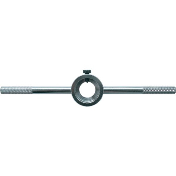 ・丸ダイス用一文字タイプハンドルです。・ダイス立て用。・適合ダイス外径寸法(mm)：50・全長(mm)：390・亜鉛ダイカスト(ZDC-2)・生産国 日本・JANコード 4989999125146・質量 0.525kg・コード：229-30...