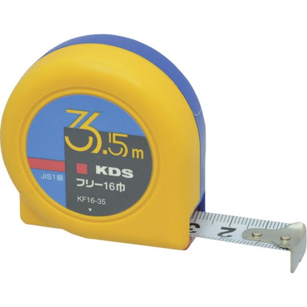 ・引っ掛け測定専用固定爪です。・フリー丸型コンベックスの基本型、コンパクトタイプです。・精密測定に最適です。・引っ掛け測定での制度を求める測定に。・テープ長さ(m)：3.5・テープ幅(mm)：16・水平保持(m)：1.3・目盛仕様：JIS1...