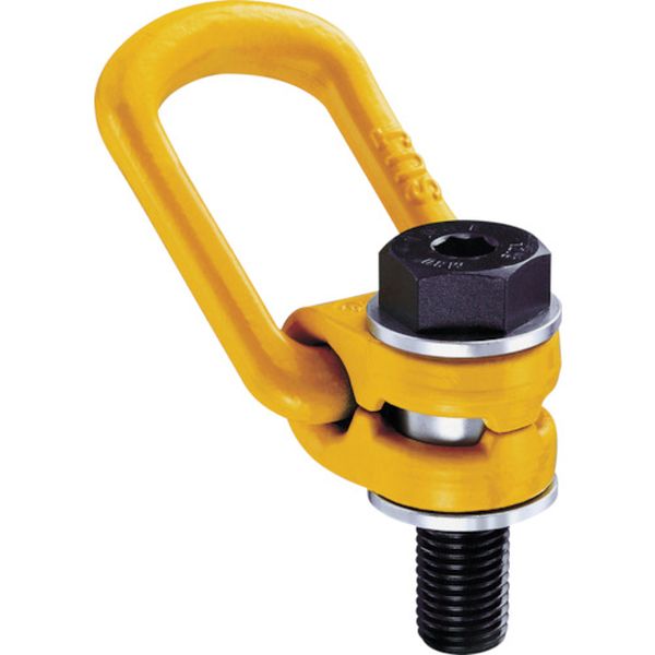 ・シャックル機能付き吊り具で吊り環が90度スイングします。・シャックルの代わりとして。・基本使用荷重(t)：0.8・ボルトサイズ：M12×1.75×54・寸法(mm)A：33・寸法(mm)B：8・寸法(mm)C：19・寸法(mm)D：14・...