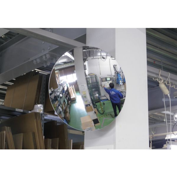 ・見た目も構造もシンプルなデザインの円形ミラーです。・フレキシブルアーム(MF28:200mm、MF44・60:250mm)で角度調整が可能です。・超軽量です。・安全、防犯、効率アップ用ミラーに。・幅(mm)：600・高さ(mm)：600・...