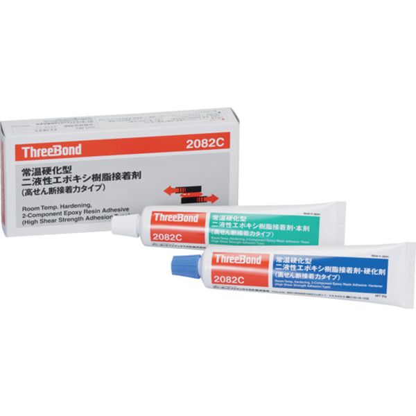 ・せん断強度の高い2液性エポキシ樹脂接着剤です。・高せん断接着力を発揮します。・各種金属、プラスチックの接着。・色(主剤/硬化剤)：白/黄褐色・容量(g)：200・色：(主剤)白 (硬化剤)黄褐色・可使時間(25℃)：70分・硬化時間(25...