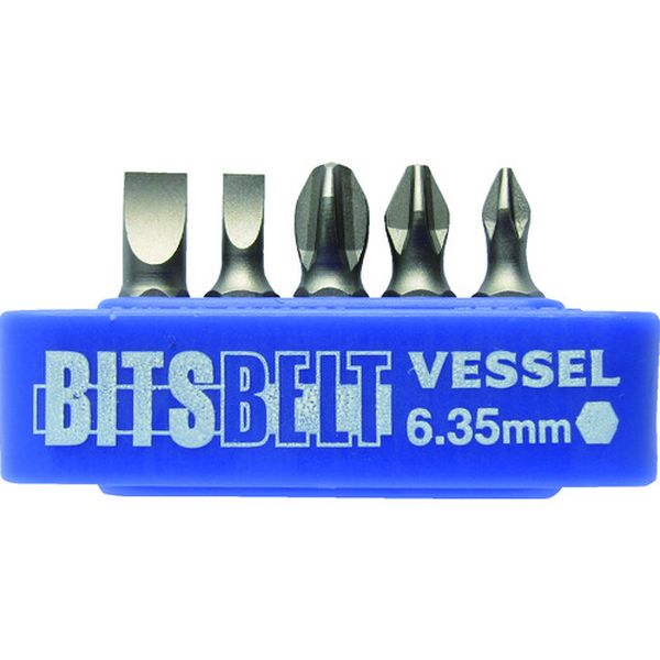 ・交換ビットセットです。・セット内容：［［＋］］1、2、3、［［-］］4、6×25.4mm、ビットベルトホルダ・セット内容(点)：6・特殊鋼・生産国 台湾・JANコード 4907587061805・質量 41g・コード：371-5388 ・...