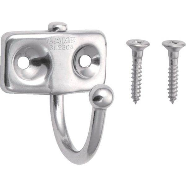 ・フックの先端が球状なので安全です。・作業設備・生産ライン・機械装置・オフィス内・病院施設など。・色：ステンレス・吊下荷重(N/kgf)：90/9・耐荷重(N/kgf)：90/9・幅(mm)：35・高さ(mm)：42.4・A(mm)：35・...