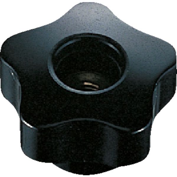 ・貫通タップ穴タイプのノブです。・外径(mm)：60・ノブ高さ(mm)：38・ねじ寸法：M12×1.75・ねじ深さ(mm)：26・耐熱温度(℃)：110℃・ノブ:フェノール樹脂・めねじ:黄銅・生産国 イタリア・JANコード 49958890...