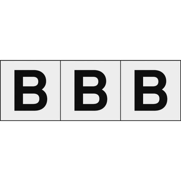 ・屋内外使用可能です。・アルファベット管理に便利です。・表示内容:英字「B」　透明・取付仕様:粘着シール・縦(mm):50・横(mm):50・取付方法：貼付タイプ・取付仕様：粘着シール・塩化ビニール(PVC)・貼り付ける面のゴミ・油等を拭き...
