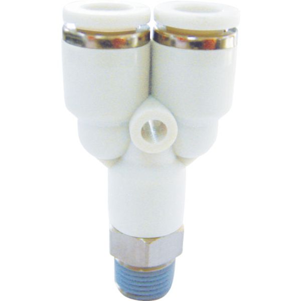 ・PBT(ポリブチレンテレフタレート)樹脂を標準採用し、スパッタなどの溶接火花の降りかかる環境で、継手の延焼事故をシャットアウトします。・適合チューブ外径D(mm):10・接続口径:R3/8・使用流体:空気・流体温度:0〜60℃・使用圧力:...