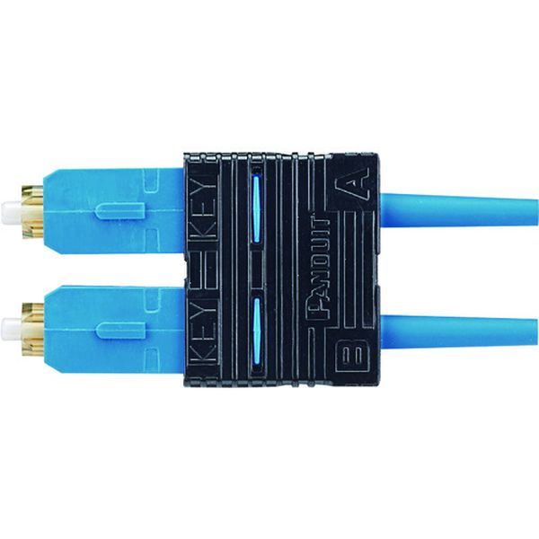 ・デュプレックスSC光コネクタです。・900μmバッファー用ブーツ付です。・2回まで再成端可能です。・光ファイバー通信に。・タイプ：OS1/OS2・ブーツ色：青・長さ(mm)：57.0・反射減衰量(dB)：50以上・幅(mm)：24.2・挿...