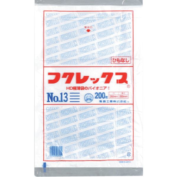 ・薄くても開口性に優れています。・色：半透明・縦(mm)：380・横(mm)：260・厚さ(mm)：0.008・食品衛生法適合品・高密度ポリエチレン(HDPE)・生産国 日本・JANコード 4977017037052・質量 300g・コード...