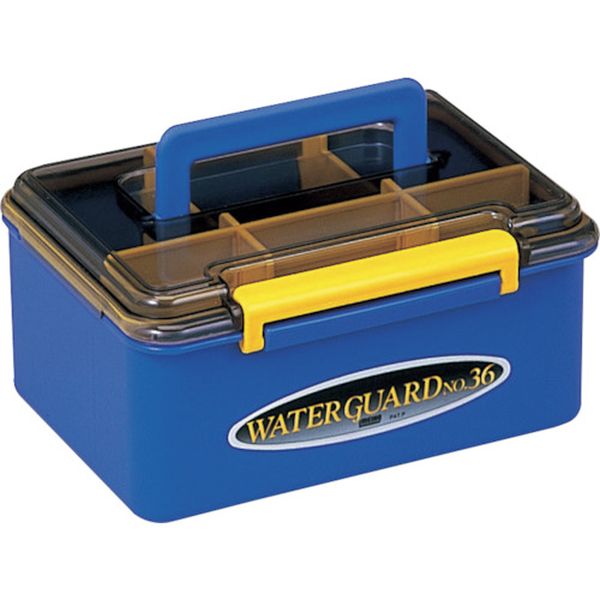 ・特殊パッキン構造による防滴仕様ですので、水の浸入を防ぎます。・フタが透明で中身が見やすく、トレー付です。・現場、家庭でのライトツールの収納・色：ブルー・外形寸法(mm)間口：218・外形寸法(mm)奥行：173・外形寸法(mm)高さ：10...