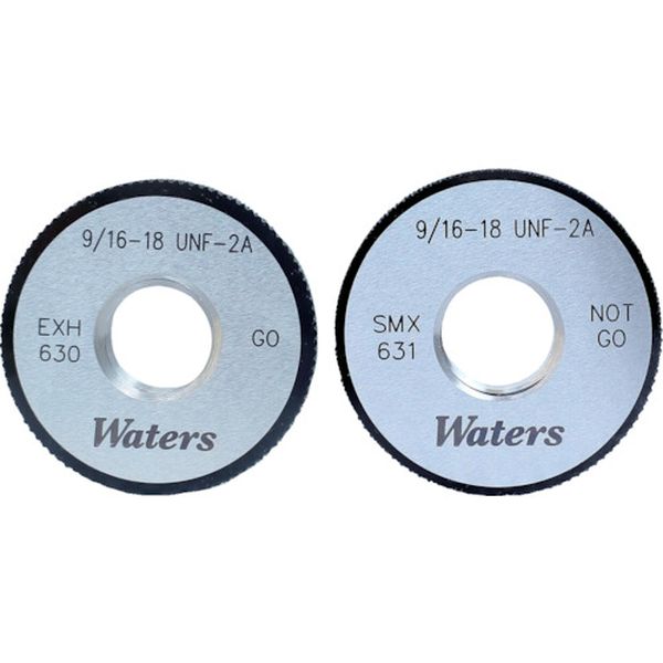 ・ユニファイねじ用のリングゲージ、通り(GO)と止まり(NOT GO)のセットです。・ねじの精度検査用。・ゲージ方式：ANSI B1.2・呼び寸法(mm)：1・ピッチ(mm)：12・等級(級)：2A・ピッチ(山数/インチ)：12・呼び寸法：...