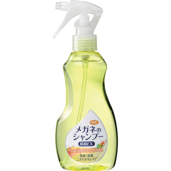 ・やさしい泡で強力洗浄、メガネを丸ごとスッキリ水洗いします。・除菌力アップで、レンズにもフレームにも優しい中性タイプです。 ・ほのかに香るトロピカルスウィートの香りでリフレッシュします。・メガネ、サングラスの汚れ落とし。・容量(ml)：20...