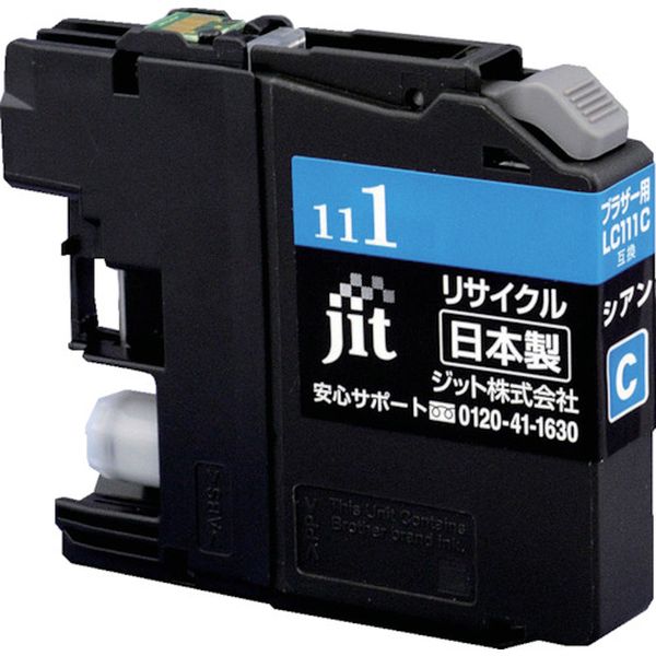 ・高品質の日本製です。・本社のある山梨県南アルプス市の工場で一つ一つ心を込めて、生産から出荷まで行っています。・プリンタ用インクカートリッジ。・インク色：シアン・適合純正品番：LC111C・適合プリンタ：DCP-J552N / DCP-J5...