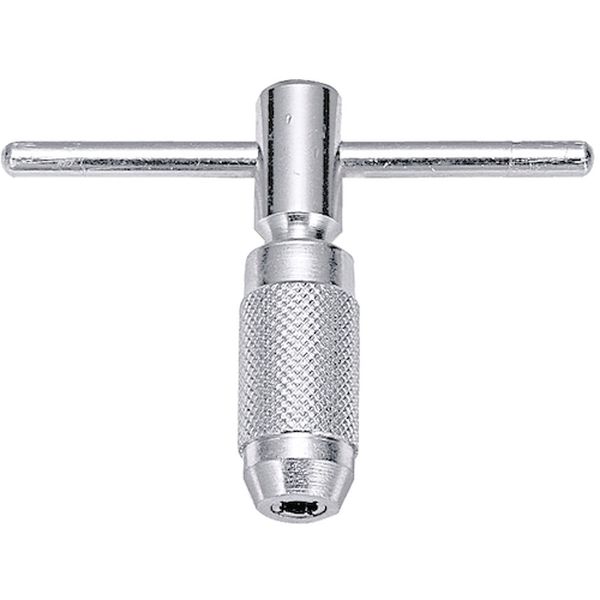 ・扱いやすいT型ハンドルです。・適応タップサイズ：M3〜M6のタップ加工。・全長(mm)：80・適応タップ寸法：M3〜M6・生産国 日本・JANコード 4962772044360・質量 70g・コード：810-7133 ・品目：K437AK...