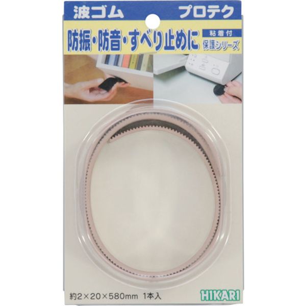 ・テープ付なので、簡単にはれます。・防振、防音に。・工場・現場設備・機械部品・補修・建築資材に。・色：茶・座奥行(mm)：360・幅(mm)：20・奥行(mm)：2・高さ(mm)：580・粘着タイプ・SBR・生産国 日本・JANコード 49...