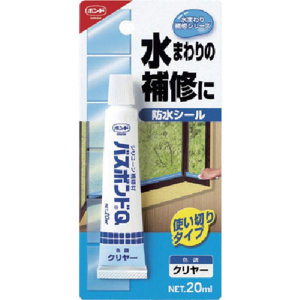 ・速硬化型で作業効率が向上します。・耐水性・耐熱性・耐寒性・耐候性に優れます。・バス・キッチン・サニタリー等各ユニット製品のシールに。・幅広い接着性で塩ビ鋼板に。・色：クリヤー・容量(ml)：20・梱包数(本)：10・使用温度範囲：-40～...