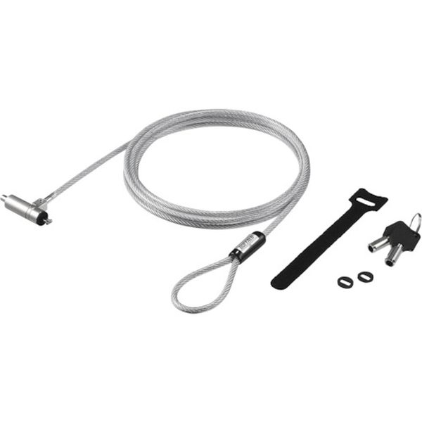 ・nanoに対応したシリンダ錠タイプのセキュリティロックです。・セキュリティ強度が高く、破損しにくいシリンダー錠タイプです。・ワイヤーの取り回しがしやすい360度回転機構・90度首振り機構です。・ワイヤーにキズ防止コーティングです。・ワイヤ...