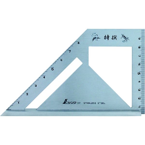 ・片面で左右45°の墨付けができる止型スコヤです。・止型定規として、また完全スコヤとして、1台2役になります。・45°合わせ、直角検査・幅(mm)：100・厚さ(mm)：40・全長(mm)：170・形状：台付・90°精度：100mmにつき0...