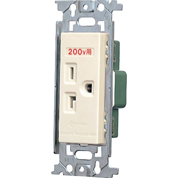 ・フルカラー15A・20A兼用埋込接地コンセント(250V)です。・送り端子なし・フルカラー3コ用プレート適合・生産国 日本・JANコード 4989602423652・質量 78g・コード：859-0023 ・品目：WN1922WN1922...