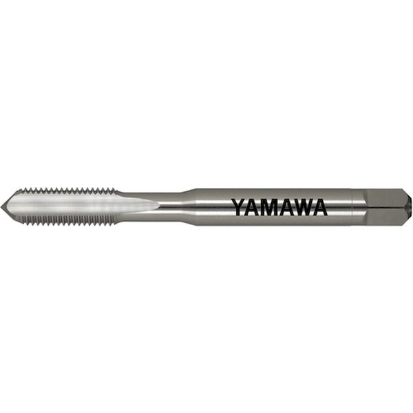 ・自転車用タイヤバルブねじ用のタップです。・先端：上・精度：P2・精度表記：P級・呼び寸法：V6・ねじ長さ(mm)：15・全長(mm)：62・シャンク径(mm)：6・シャンク四角部(mm)：4.5・下穴径(mm)：5.52・山数：1・加工ね...