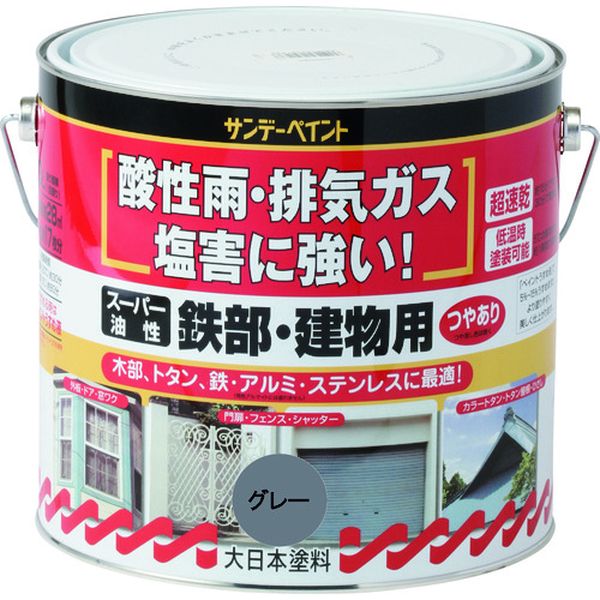 ・酸性雨・排気ガス・塩害に強い超速乾油性多目的塗料です。・木部、トタン、鉄、アルミ、ステンレスなど。・色：アイボリー・容量(L)：3・生産国 日本・JANコード 4906754251452・質量 3765g・コード：201-9338 ・品目...