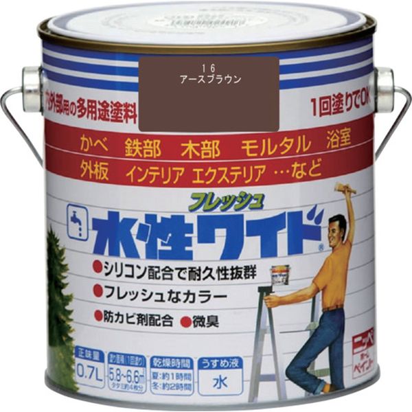 ・塗膜は汚れにくく、付着した汚れも水しぶきで簡単に洗浄できる(ウォッシャビリティに優れる)高性能塗料です。・タレにくい、微臭タイプです。・かび止め材、さび止め材配合しています。・浴室・台所・洗面所・部屋のかべや天井などに。・ドア・木のサン・...
