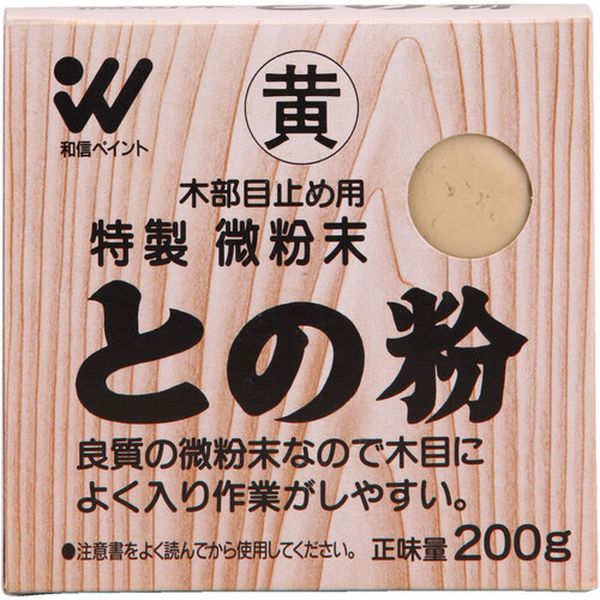 ・導管が目立つ素材の表面を、平滑にするために使います。・使用量は材質や使い方によって異なりますが、目安としては三六版サイズ(3寸×6寸=910mm×1820mm)のラワン合板を片面目止めした場合に、200g(1箱)必要となります。・屋内木部...