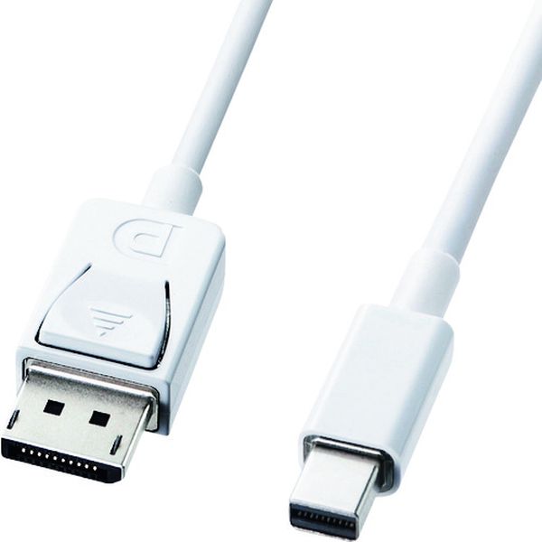 ・ミニDisplayPort→DisplayPort変換ケーブル1m白です。・ミニDisplayport(Thunderbolt)搭載のMacや、各社パソコンとDisplayPortを持つディスプレイを接続して使用することができます。・Di...