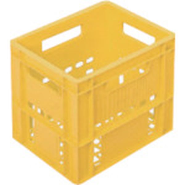 ・乳業用クレートとして幅広く使用できます。・容量(L)：17.6・色：オレンジイエロー・外形寸法(mm)間口：340・外形寸法(mm)奥行：264・外形寸法(mm)高さ：275・有効内寸(mm)間口：304・有効内寸(mm)奥行：228・有...