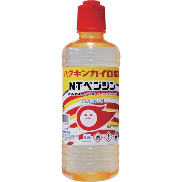 ・ハクキンカイロに最適な品質です・カイロ用ベンジン・タイプ：ボトル・容量(L)：0.5・ボトル・石油系炭化水素・パッケージに記載している注意事項、使用方法、保管方法を守ること・生産国 日本・JANコード 4904581101209・質量 4...
