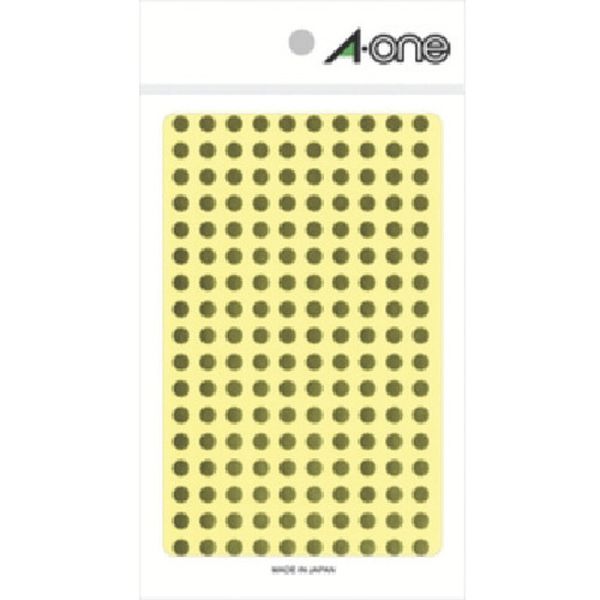 ・豊富なカラーで識別に便利な丸型のラベルです。・グラフや分布図の作成に・在庫管理などの色分け表示に・色：金・面付：10列×18段(180片)・1パック内：1080片・シートサイズ：90×150mm・ラベルサイズ直径(mm)：5・厚さ(mm)...