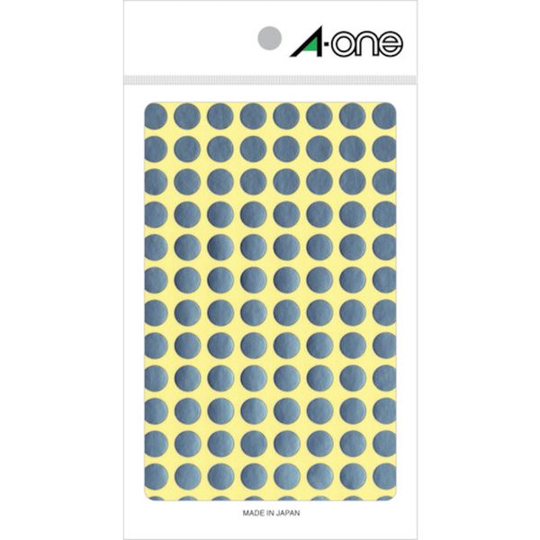 ・豊富なカラーで識別に便利な丸型のラベルです。・グラフや分布図の作成に・在庫管理などの色分け表示に・色：銀・面付：8列×13段(104片)・1パック内：832片・シートサイズ：90×150mm・ラベルサイズ直径(mm)：9・厚さ(mm)：0...