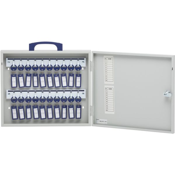 ・中のホルダーは持ち運びしても外れにくい設計です。・ローコストタイプです。・間口(mm)：350・奥行(mm)：53・高さ(mm)：295・ホルダ数(個)：20・色：アイボリー・タイプ：ディスクシリンダー錠式・ディスクシリンダー錠式・スチー...