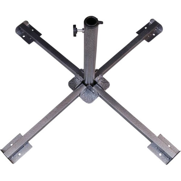 ・熱中症対策に取り組んでいると一目でわかる「安全PR用の文字」が入っています・ペグ・ロープ杭などを打ち込んでいただけるΦ10mmの穴があります・現場用日よけパラソルのスタンドに・色：グレー・幅(mm)：約850・奥行(mm)：約850・高さ...