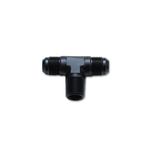 Vibrant -4AN x 1/8in NPT Flare to Pipe Tee Adapter Fitting - Aluminumメーカー：Vibrantメーカー品番：10461・掲載画像は、カタログより抜粋した参考画像となっており...