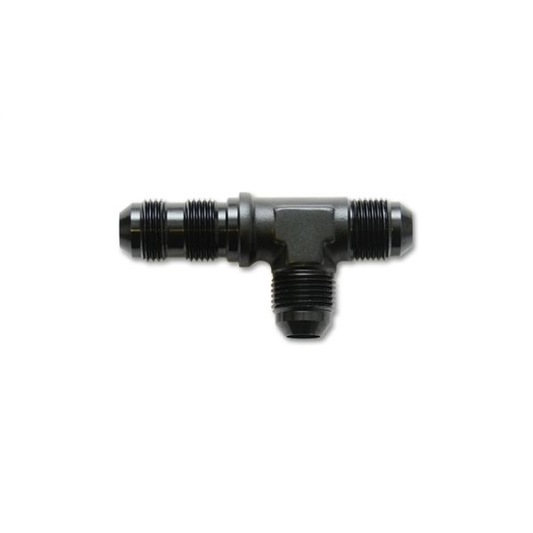 Vibrant -3AN Bulkhead Adapter Tee on Run Fittings - Anodized Black Onlyメーカー：Vibrantメーカー品番：10624・掲載画像は、カタログより抜粋した参考画像となって...
