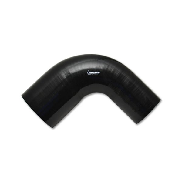 Vibrant 1.5in ID x 1.75in ID x 4in Long Gloss Black Silicone 90 Degree Transition Elbowメーカー：Vibrantメーカー品番：19786・掲載画像は、カタ...