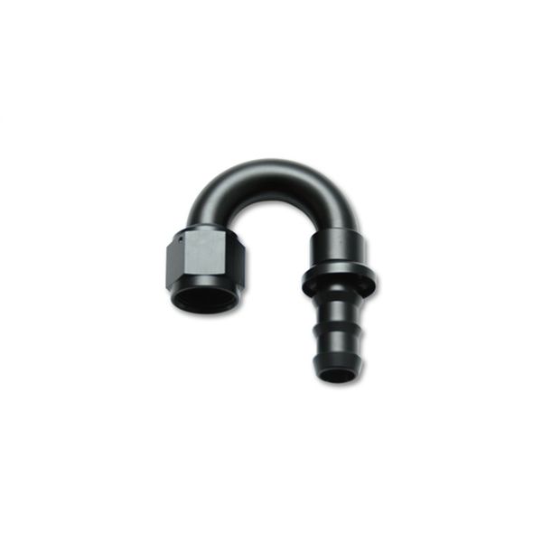 Vibrant -4AN Push-On 180 Deg Hose End Fitting - Aluminumメーカー：Vibrantメーカー品番：22804・掲載画像は、カタログより抜粋した参考画像となっております。ご不安な場合は、メー...