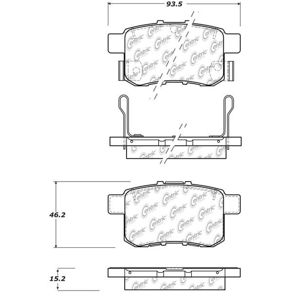 StopTech Sport パフォーマンス 11年-17年 ホンダAccord リアブレーキパッドメーカー：Stoptechメーカー品番：309.14510・掲載画像は、カタログより抜粋した参考画像となっております。ご不安な場合は、メーカ...