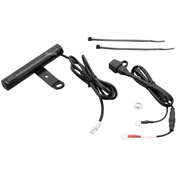 デイトナ マルチバーUSB電源 5V2.1Aミラークランプタイプパイプ径:φ22.2全長:100mmミラー取付部に装着可能バーリングワッシャー付属でM10ミラー、M8ミラーに対応ステー中央に脱落防止のワイヤリング穴を設置USB5V2.1A出...