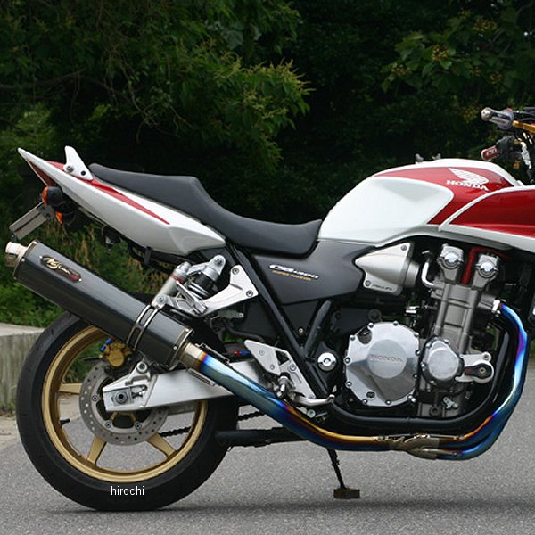 ノジマエンジニアリング フルエキゾースト DLCチタン 機械曲げ03年-07年 CB1300SF、CB1300SB、CB1300 ABS (BC-SC54)タイプ:DLCチタンサイレンサーエキパイ/集合形式:チタン機械曲げ焼き/4-1 TY...