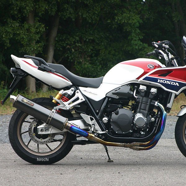 ノジマエンジニアリング フルエキゾーストDLCチタン 機械曲げ14年-15年 CB1300SB (EBL-SC54)タイプ:DLCチタンサイレンサーエキパイ/集合形式:チタン機械曲げ焼き/4-1 TYPE-SC(スパイラルコレクター)カラー...