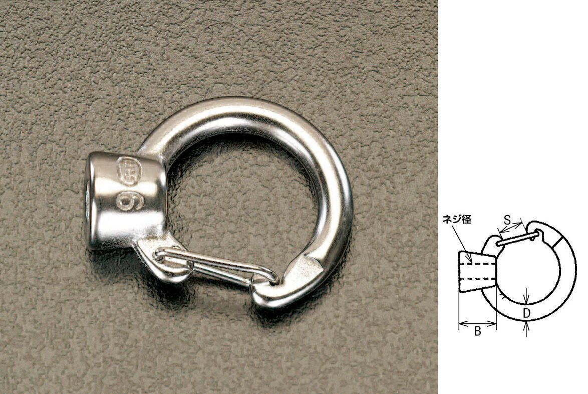 ●材質:SUS304●サイズ:D:10mm、B:22mm、S:12mm●ねじ径:M10●使用荷重:40kg000012016408楽天 JP店　
