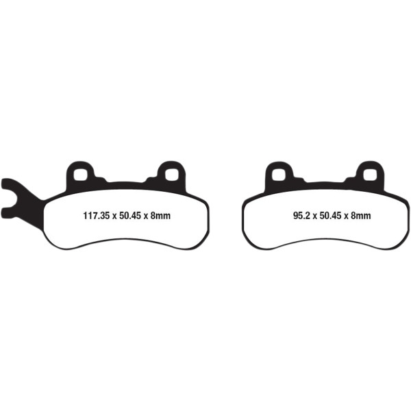 EBC 19-24 Maverick X3 Turbo R Series Sintered Brake Pads Front Right Brake Padsメーカー：EBC Powersportsメーカー品番：FA683R・掲載画像は、カ...