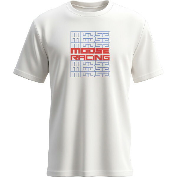 MOOSE OFFROAD Tシャツ ユース RECURRENCE ホワイト LサイズTシャツに直接スクリーン印刷されたグラフィックポリエステル50%、綿25%、レーヨン25%の混紡生地3032-3803楽天 JP店