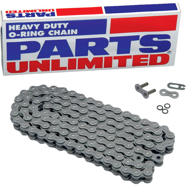 パーツアンリミテッド PARTS UNLIMITED チェーン PU 530 Oリング X 118L クワッドピンリベット、ソリッドブッシングとローラー、そして頑丈なOリングシールを採用。 ショットピーニング加工とプレストレッチ加工済み。 ...