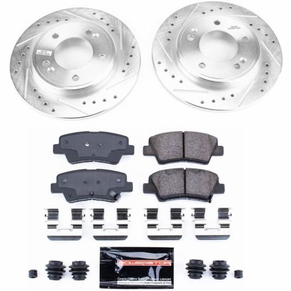 Power Stop 2019 Hyundai Veloster Rear Z23 Evolution Sport Brake Kitメーカー：PowerStopメーカー品番：K8331・掲載画像は、カタログより抜粋した参考画像となっており...