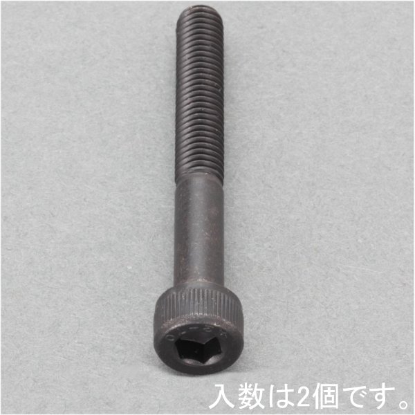 材質:ステンレス(SSブラックメッキ)サイズ:M8×50入数:2並目ねじ半ねじea949mk-850a　