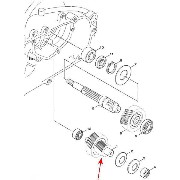 5ML-E7410-01 ヤマハ純正 メインアクスルコンプリート 5ML-E7410-01楽天 JP店